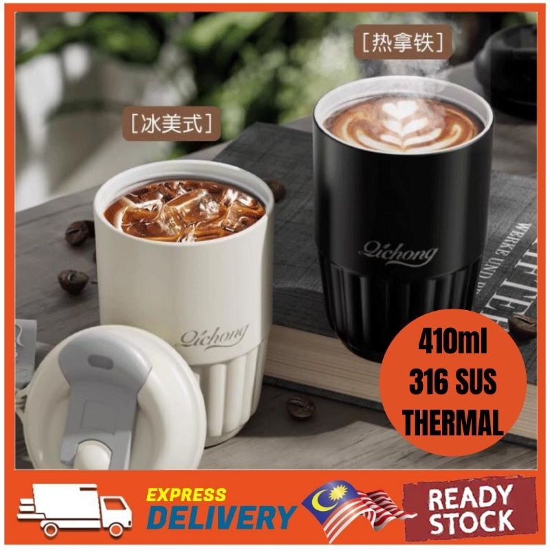 🇲🇾💥[READYSTOCKS] 💥 410ml 316 Stainless Steel Thermal Insulation Coffee ...