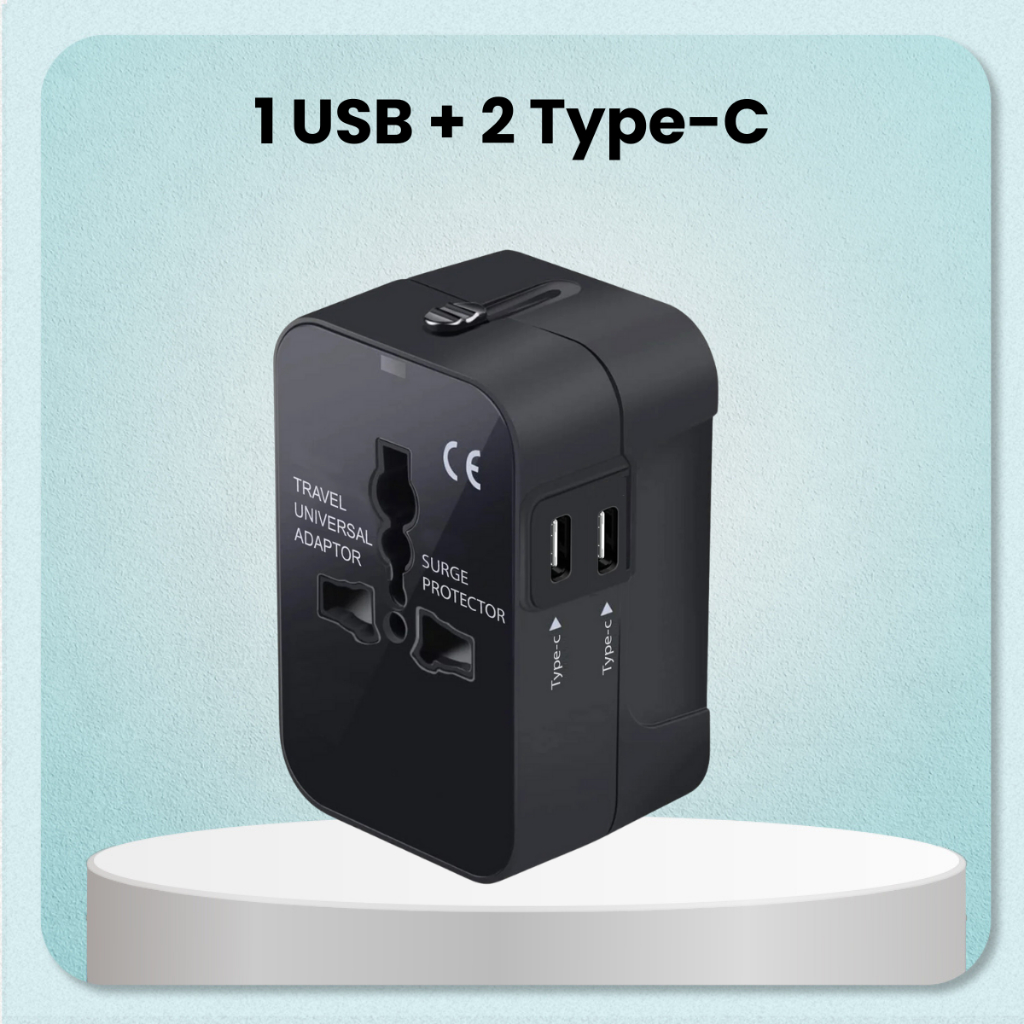 HH USB Type-C International Universal Travel Adapter Socket Adaptor ...