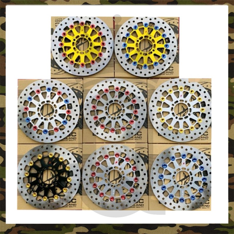 KING DRAG DISC PLATE 267MM 12 PIN 4 LUBANG 267 PIRING DISC Y125ZR Y15ZR ...