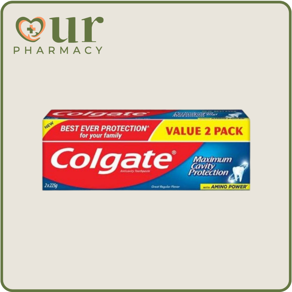 Colgate Maximum Cavity Protection Twin Pack Value Pack (Great Regular ...
