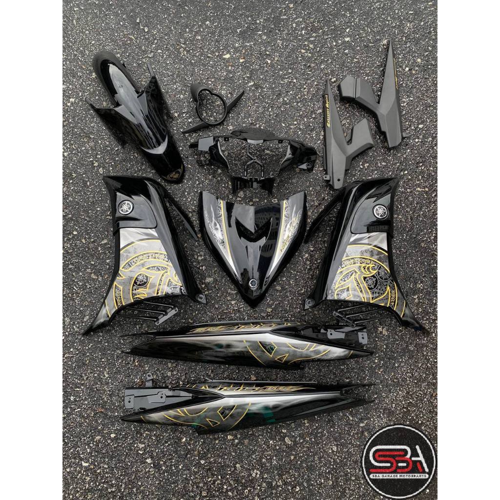 COVERSET VERSION VELOZI / M MATE LC 135 LC135 V2 HITAM BATIK GOLD HITAM ...