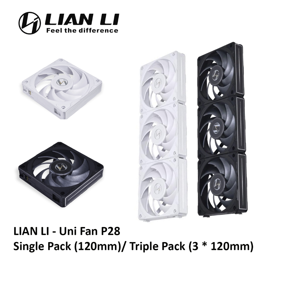 LIAN LI UNI FAN P28 120mm CASING FAN (SINGLE PACK / TRIPLE PACK ...