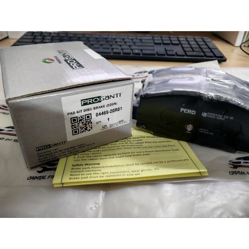 Brake Pad Perodua MYVI NEW 2018-2025 D20N FRONT (GDB8977)-TRW (04465 ...