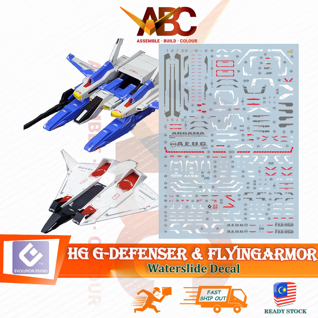 (Evo) Waterslide Decal - 1/144 G-Defenser & Flyingarmor (RG HG MK 2 ...