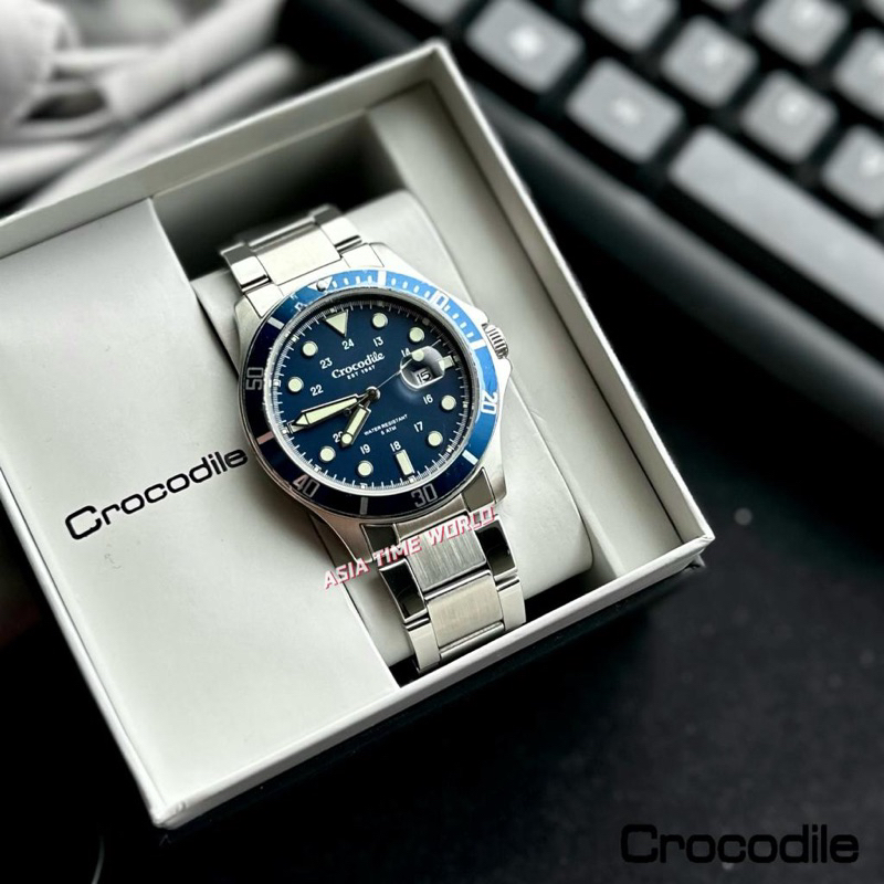 [Original] Crocodile CR7102.156 Analog Men's Watch with Blue color and ...