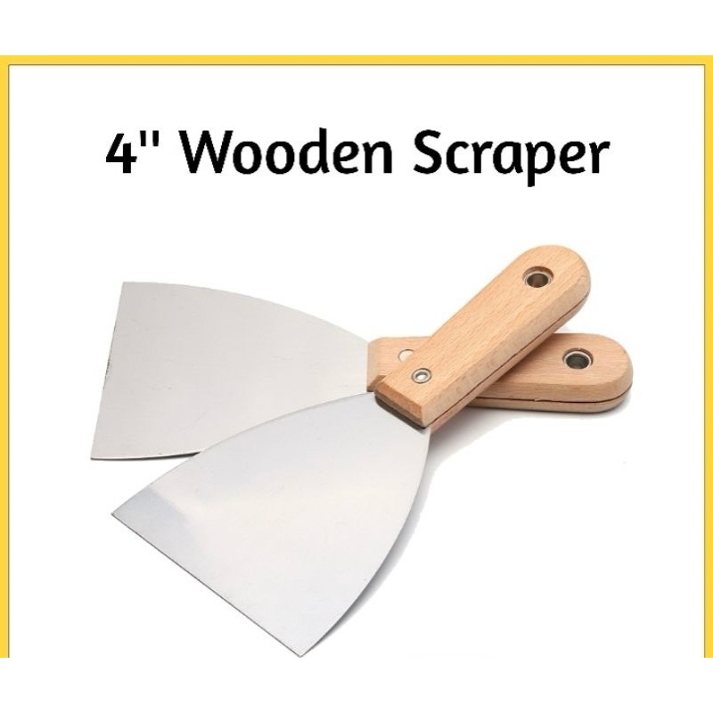 SB-W04” ,5” & 6” WOOD HANDLE SCRAPER/Sudip Burger Tangkai Kayu ...