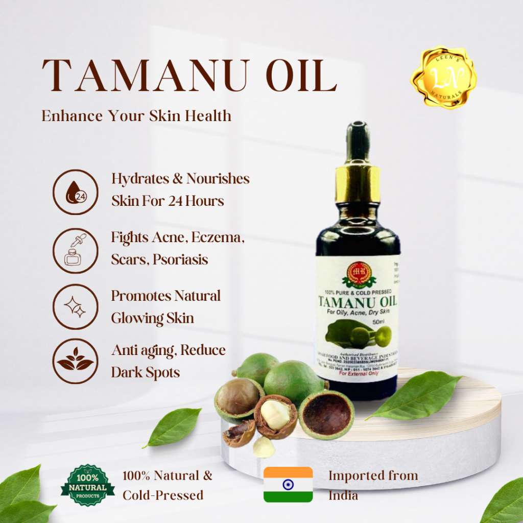 Pure organic TAMANU OIL (100% pure, Cold pressed & organic) for Scars and Healing | Shopee Malaysia