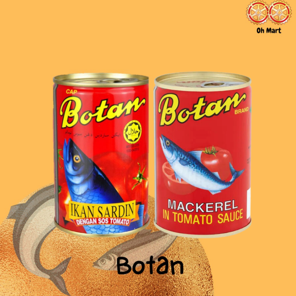 Botan Ikan Makerel/Sardin Dengan Sos Tomato -425 /230 g | Shopee Malaysia