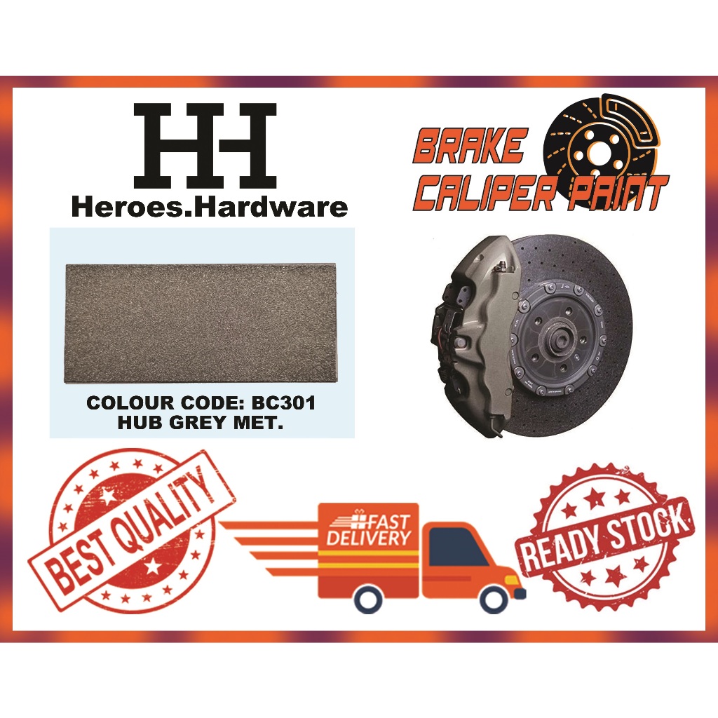 AOTO BRAKE CALIPER PAINT BC301 HUB GERY MET | Shopee Malaysia