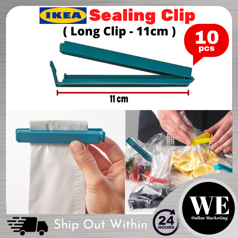🇲🇾Ready Stock🇲🇾 10pcs Long Sealing Clip Ikea Random Colour Plastic ...