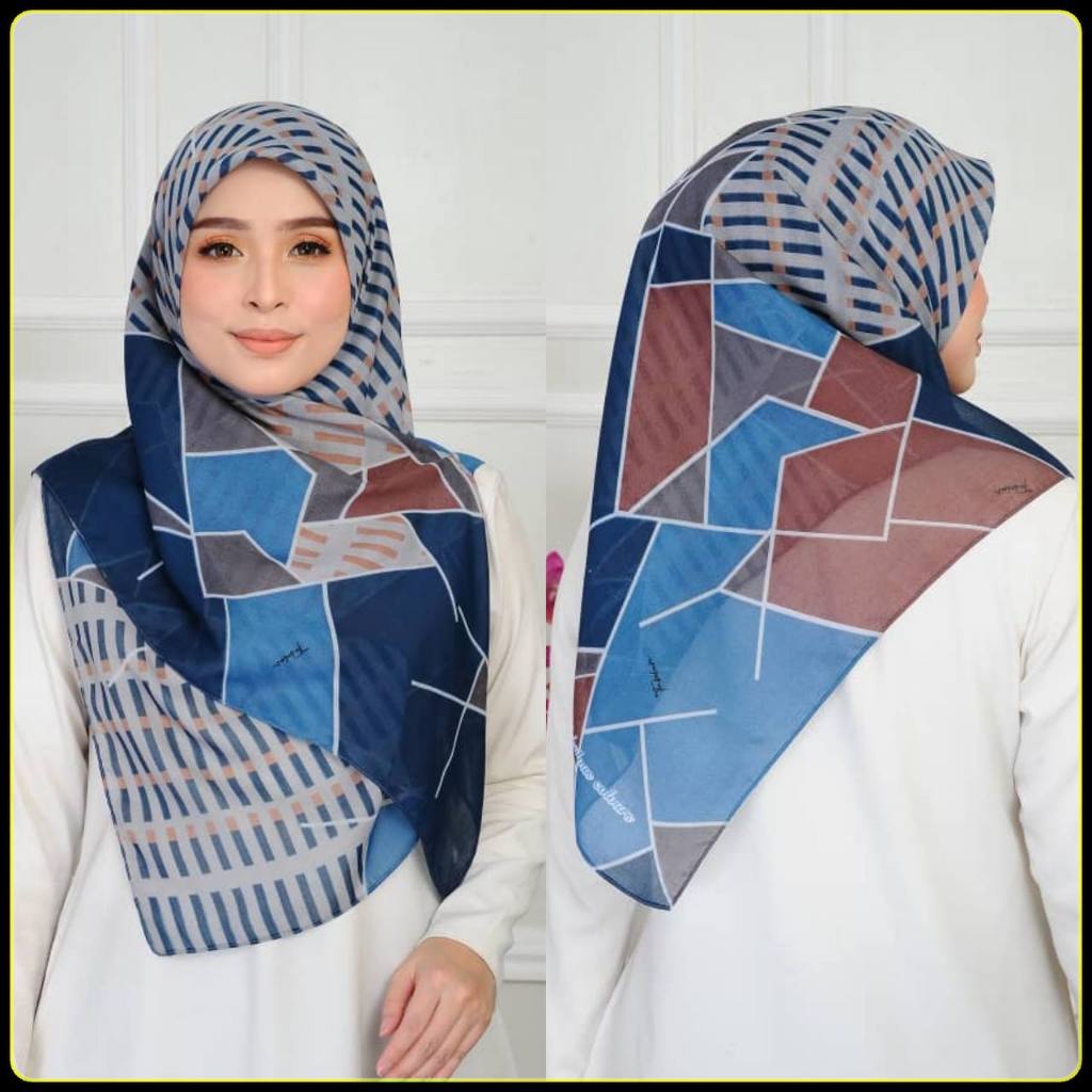 Tudung Bawal Printed Cotton Corak FABULOUS (ADA BATU) | Shopee Malaysia