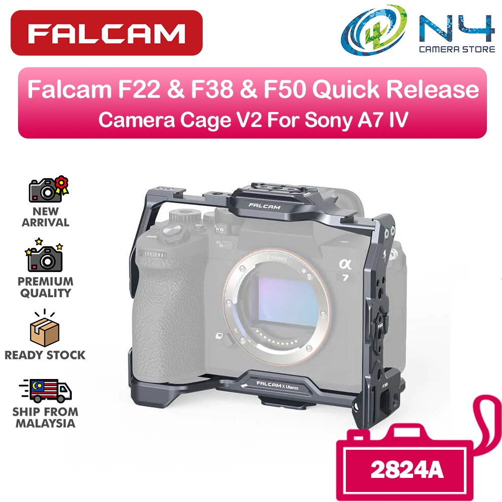 FALCAM F22 F38 Quick Release DSLR Cameras Cage for Sony A7M4 FX3 With Cold Shoe 1/4‘’ Screw ...