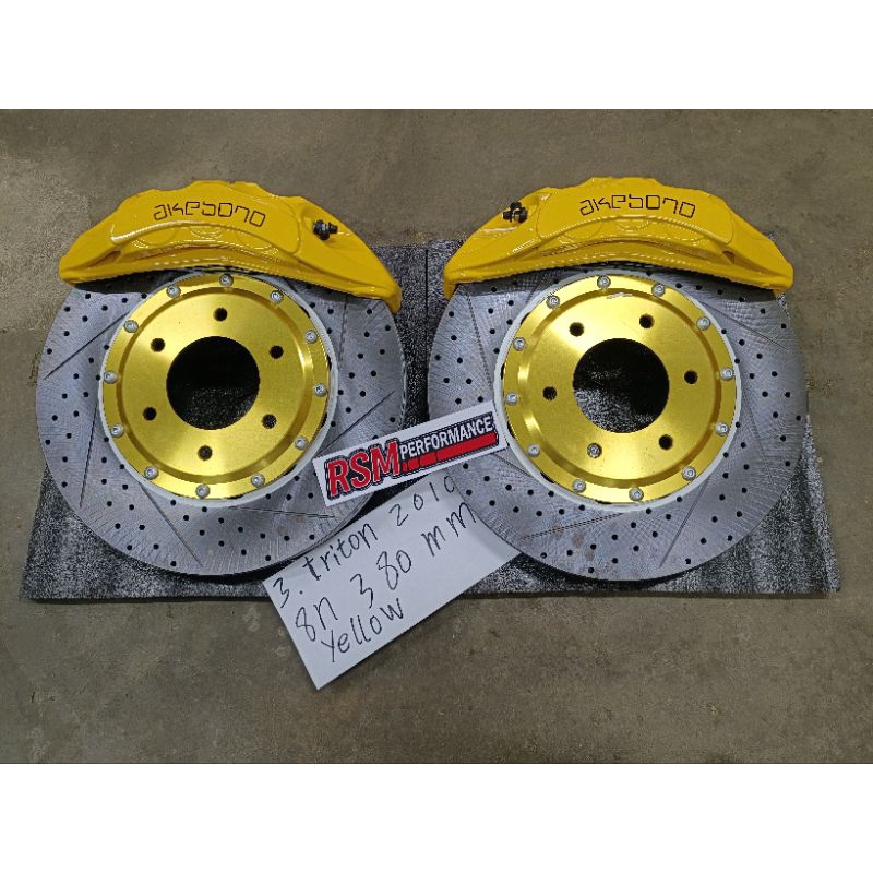 akebono 8n caliper brake 380mm rotor Mitsubishi Triton 2006 - 2023 ...