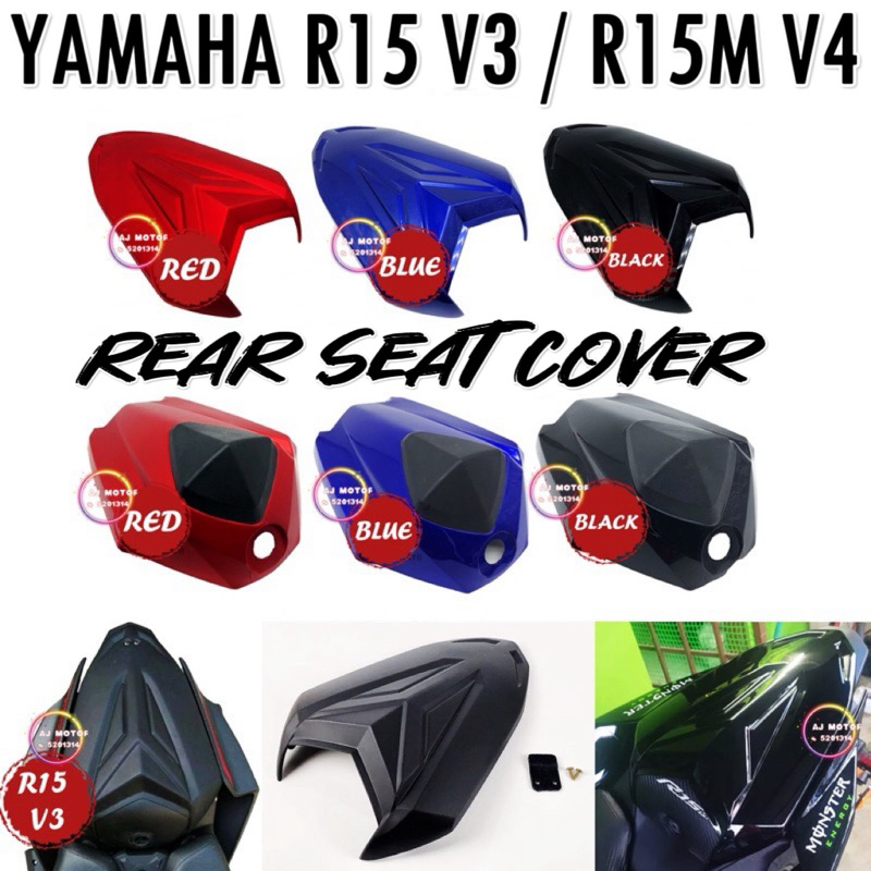 YAMAHA R15 V3 / R15M V4 REAR SINGLE SEAT COVER BELAKANG CAP PENUTUP ...