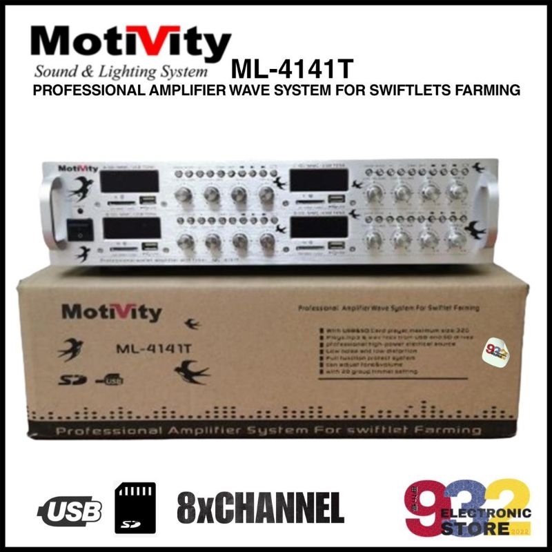 MotiVity ML-4141T Professional Amplifier (8CH) | Shopee Malaysia