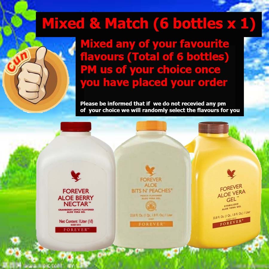 Forever Aloe Mixed & Match (6 bottles x 1) | Shopee Malaysia