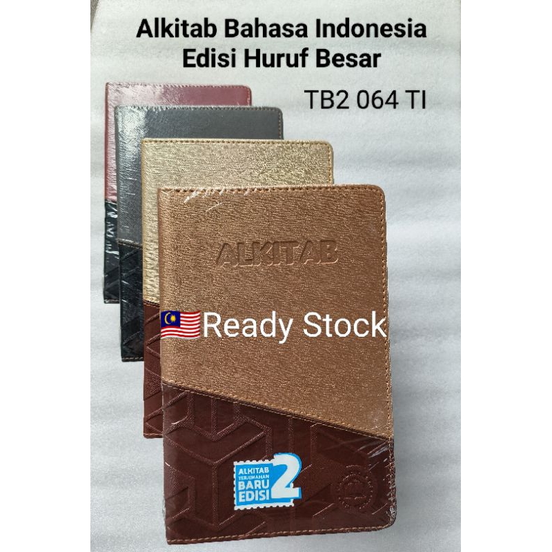 🇲🇾Ready Stock Alkitab Bahasa Indonesia Edisi Huruf Besar Dan Indeks ...