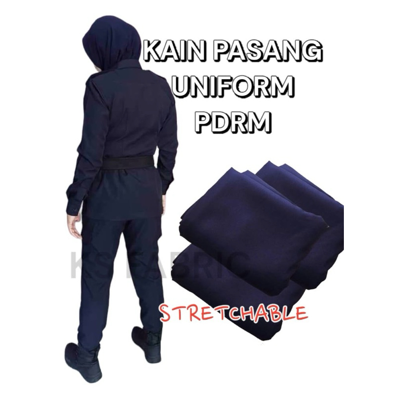 ‼️‼️READY STOCK‼️‼️KAIN POLIS STRECHABLE/KAIN UNIFORM POLIS/KAIN ...