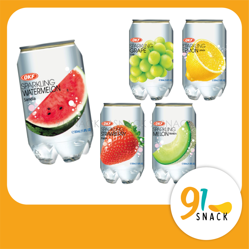 Korea OKF Sparkling Can Drink Assorted Flavor Minumum Berkarbonat Halal ...