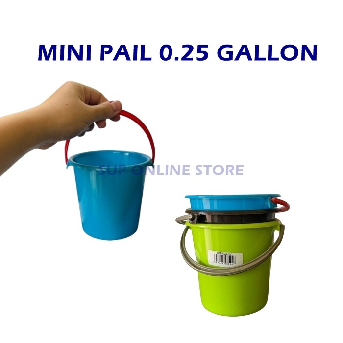 Mini Plastic Pail 0.25 Gallon / Baldi Kecil / Watering Pail / Kids Pail ...