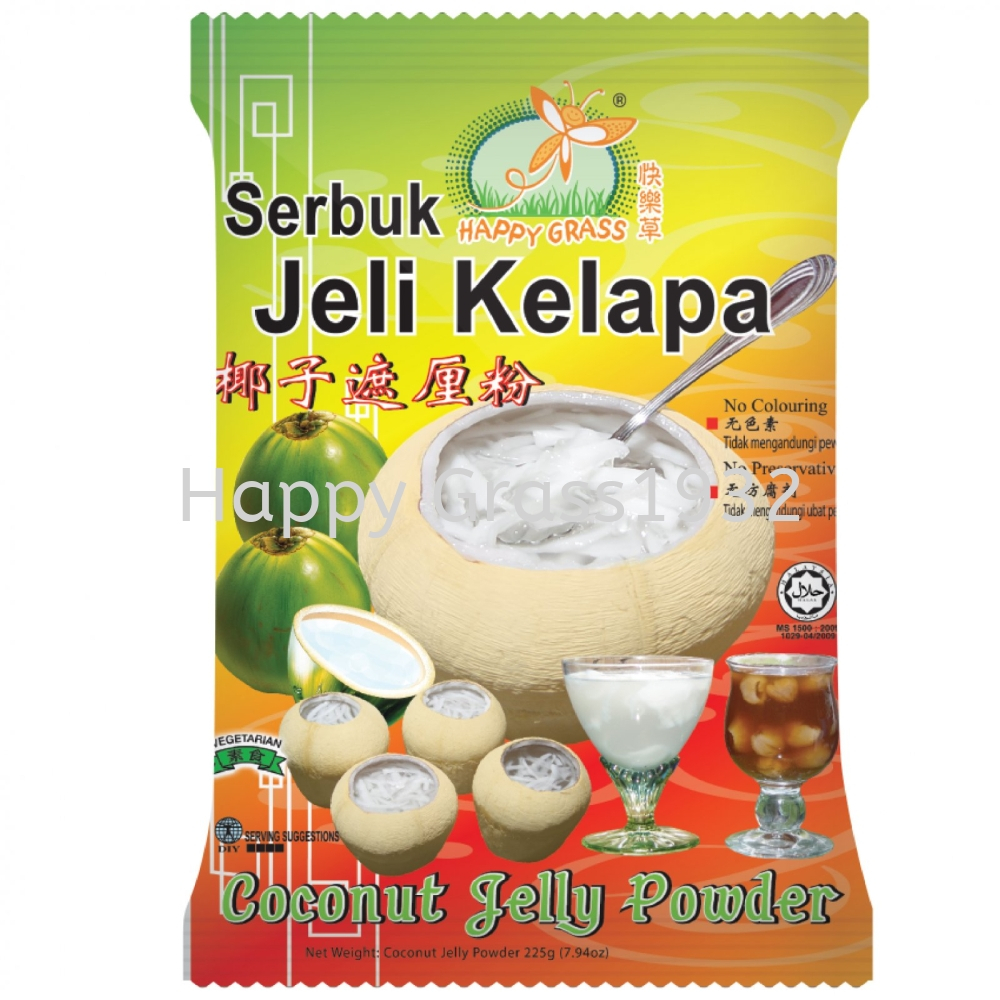 Happy Grass Serbuk Jeli Kelapa /Coconut Jelly Powder 225gm & carton ...