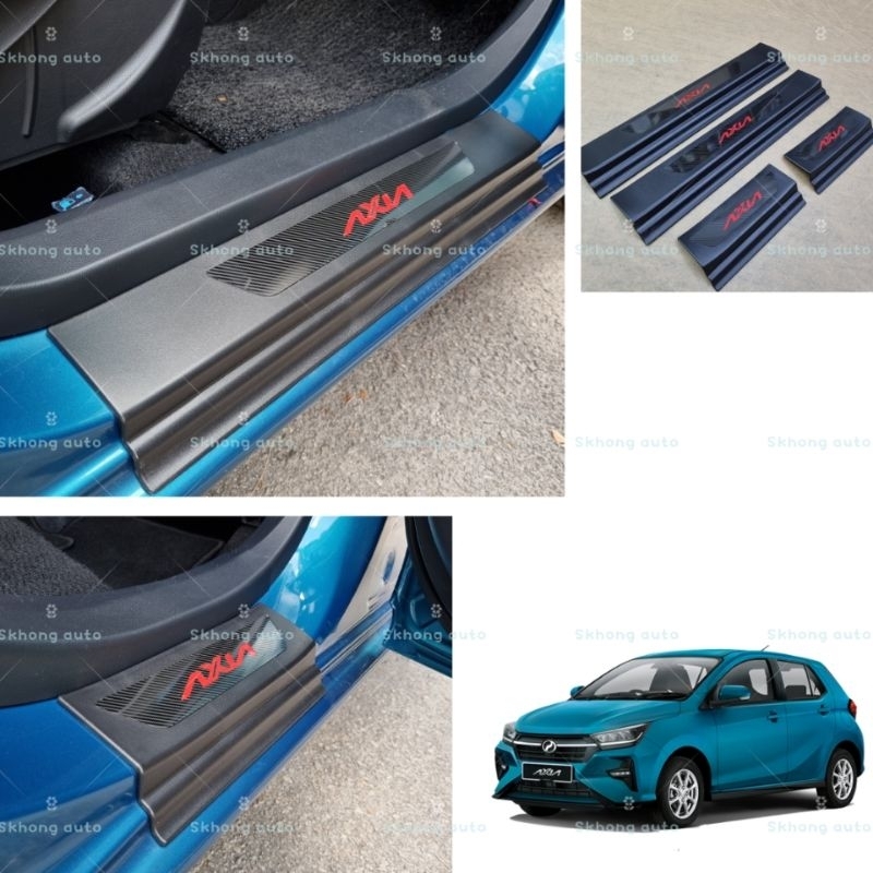 Perodua New Axia 2023 Door Step ABS Sill Plate Protector full cover ...