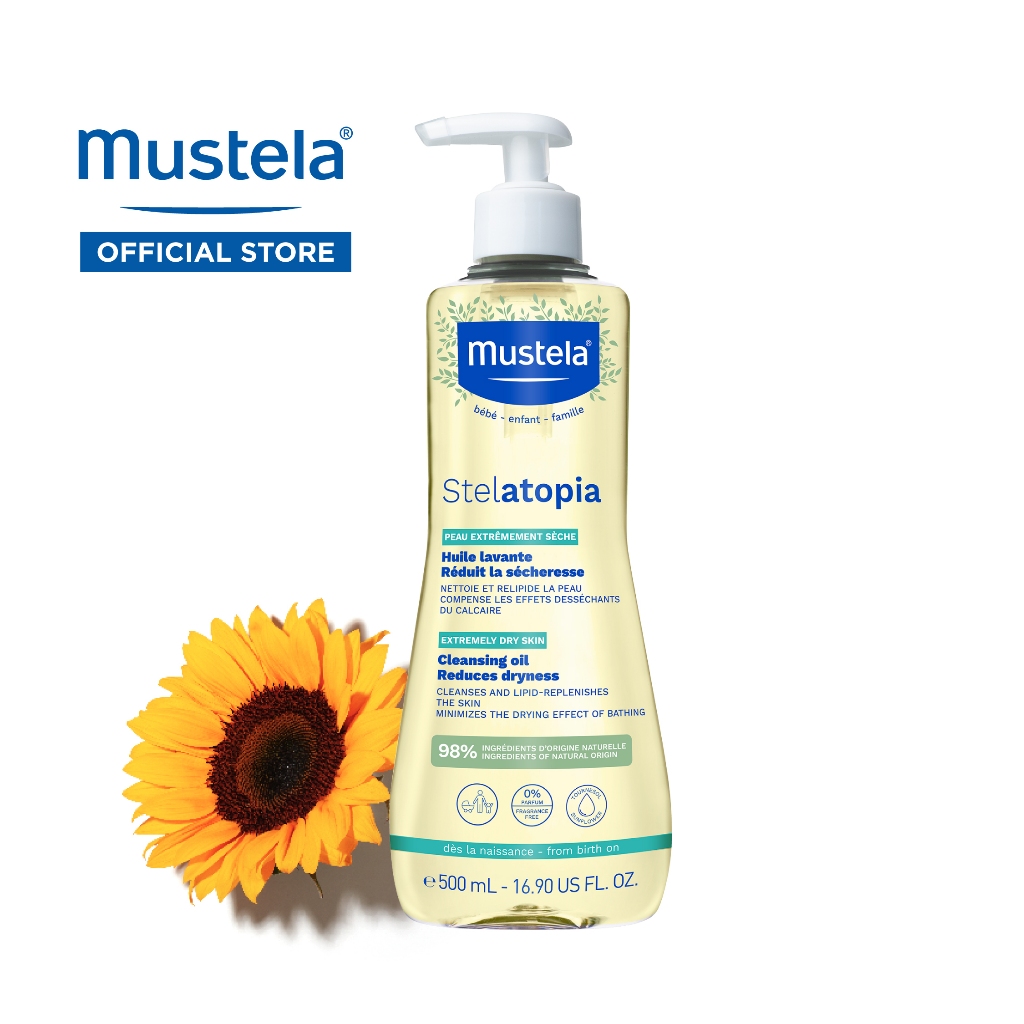 MUSTELA Stelatopia Cleansing Oil for Extremely Dry Skin (500ML/16.90 US ...