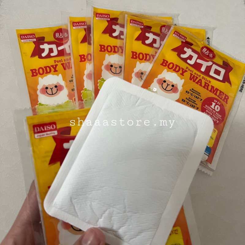 [READY STOCK] (6 pcs) Daiso Body Warmer Heat Patches/ Warm Pack Winter ...