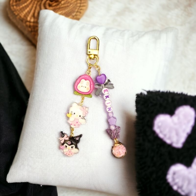 [Design 2] Charming Keychain : Custom Name Keychain | Shopee Malaysia