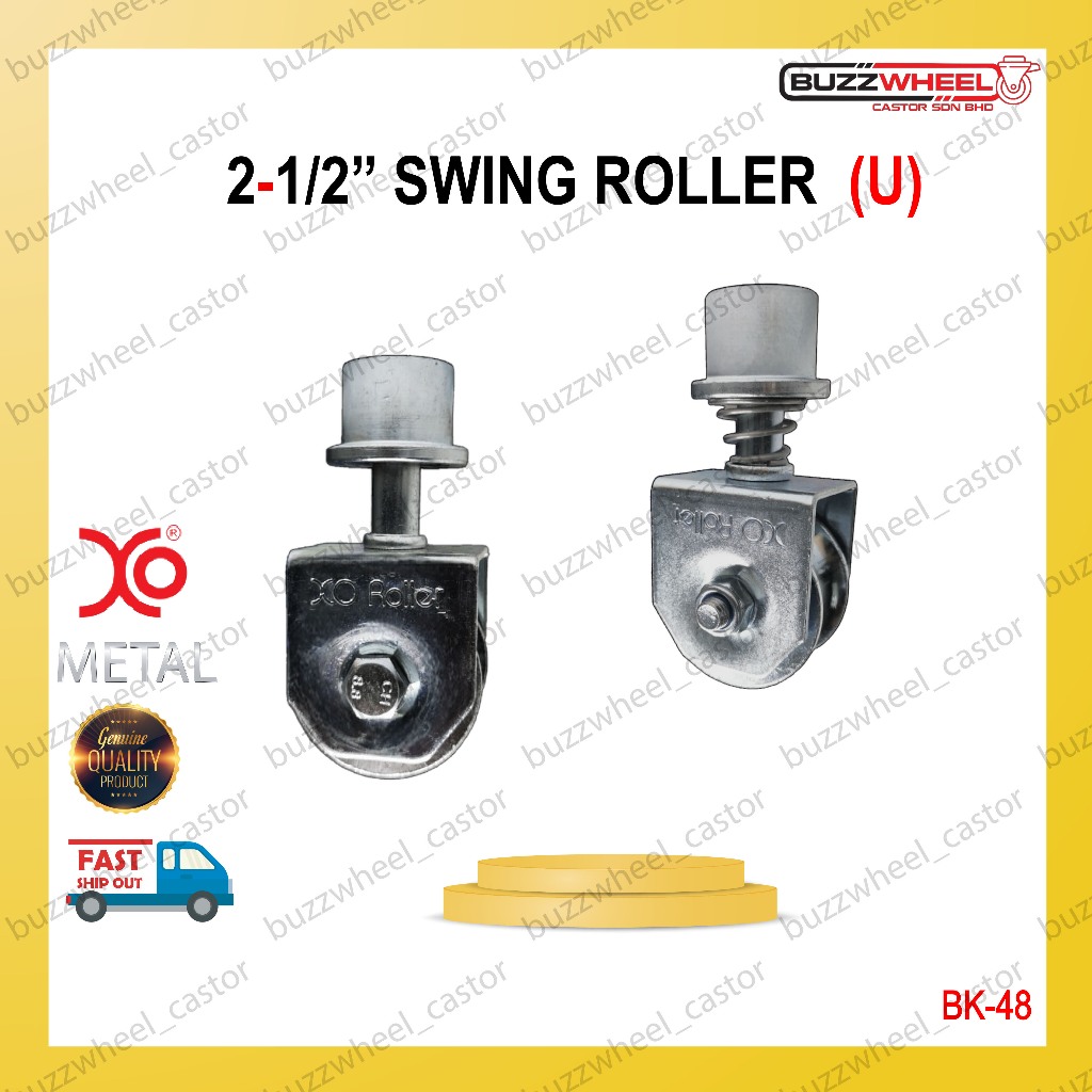 2-1/2'' BK-48 (25U) (65MM X 28MM U-GROOVE) SWING SLIDING GATE ROLLER ...