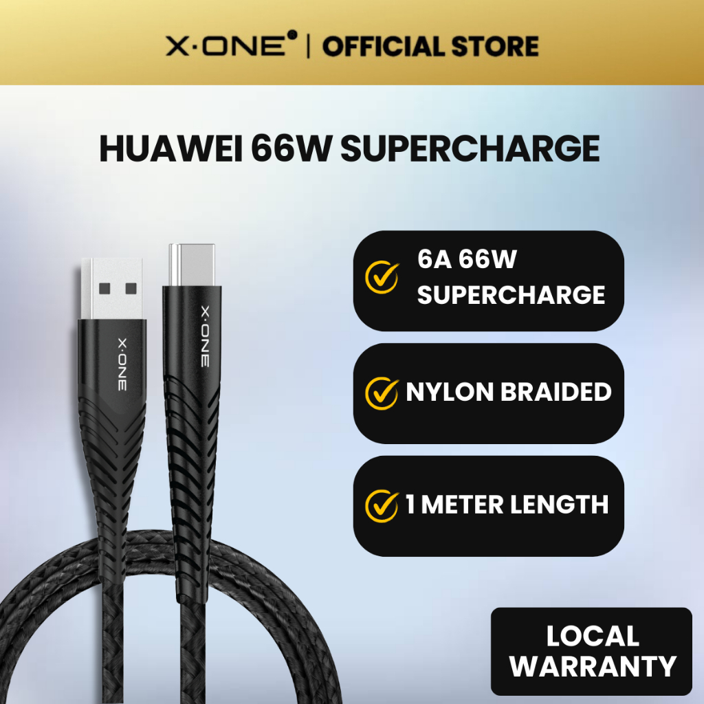 X.One Ultra Pro 6A (66W) Huawei Superfast Charge Fast Charge Cable ...