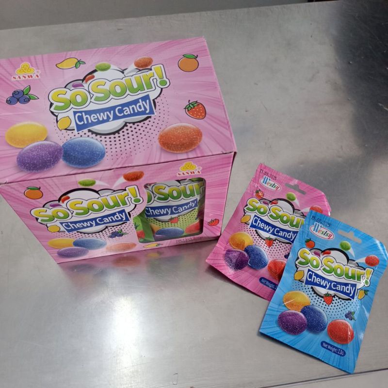 Sanwa Sangat masam! Gula-gula masam | So Sour Chewy Candy 13g x 30pcs ...