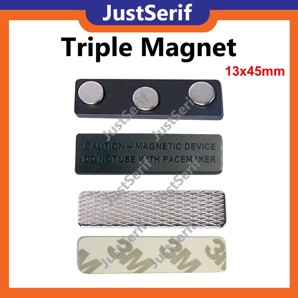 Magnet For Name Tag / Badge (3 butang magnet) magnet nametag Justserif ...