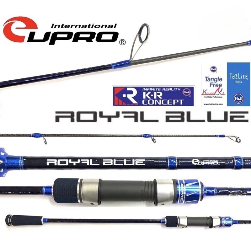Eupro Royal Blue 💙 Jigging Rod (free gift 🎁 2 jig) | Shopee Malaysia