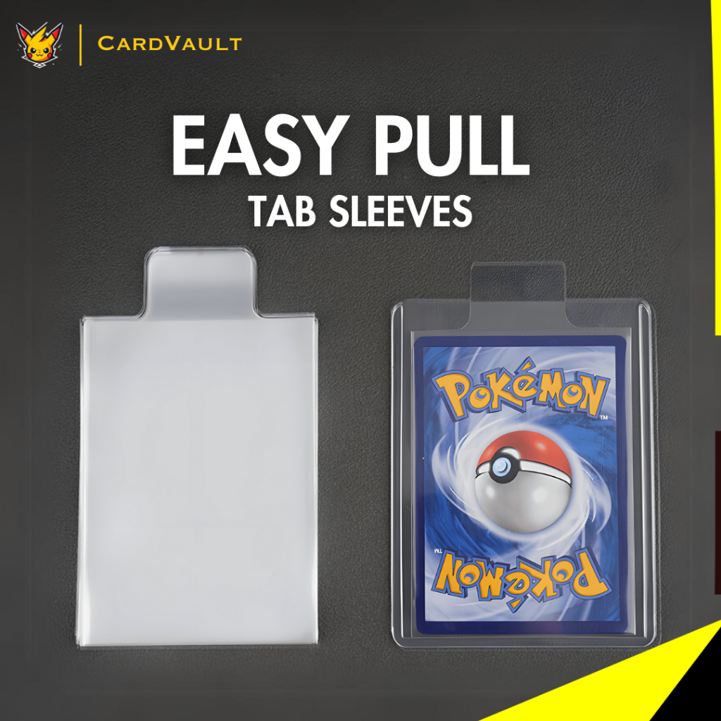 𝐂𝐚𝐫𝐝𝐕𝐚𝐮𝐥𝐭 Easy Pull Tab Sleeves - Standard TCG Easy Grip for Toploader ...