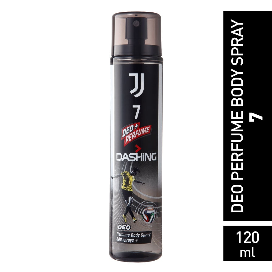 DASHING Deodorant Perfume Body Spray Juventus 7 120ml | Shopee Malaysia