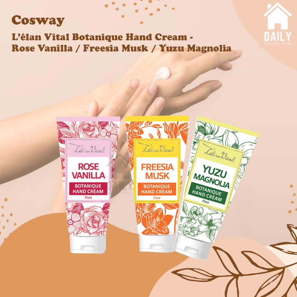 Cosway L’élan Vital Botanique Hand Cream - Rose Vanilla / Freesia Musk ...