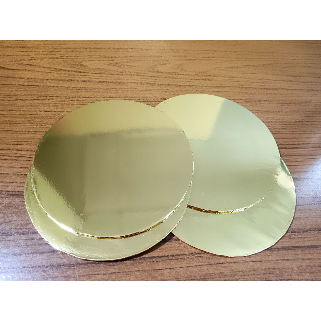 Cake Board Cake Base Round & Square Gold / Papan Kek Bulat & Petak 6 ...