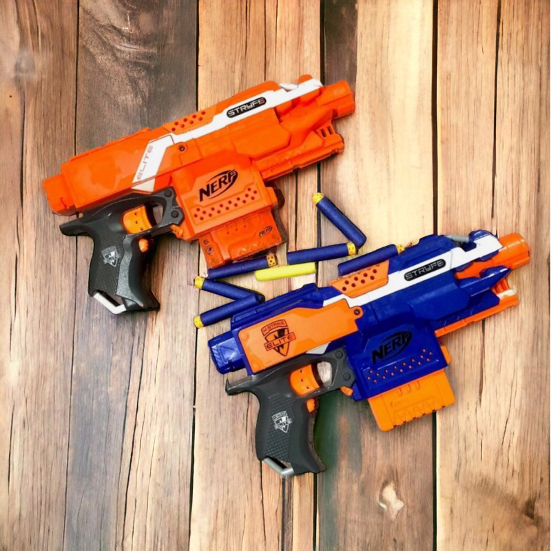 (serious) Nerf USED N-strike Elite Stryfe CS-6 Orange trigger with ...