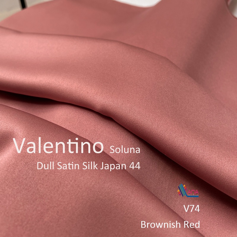 Ana Textile V1-V80 Dull Satin Valentino Soluna Silk Japan Bidang 44/45 ...