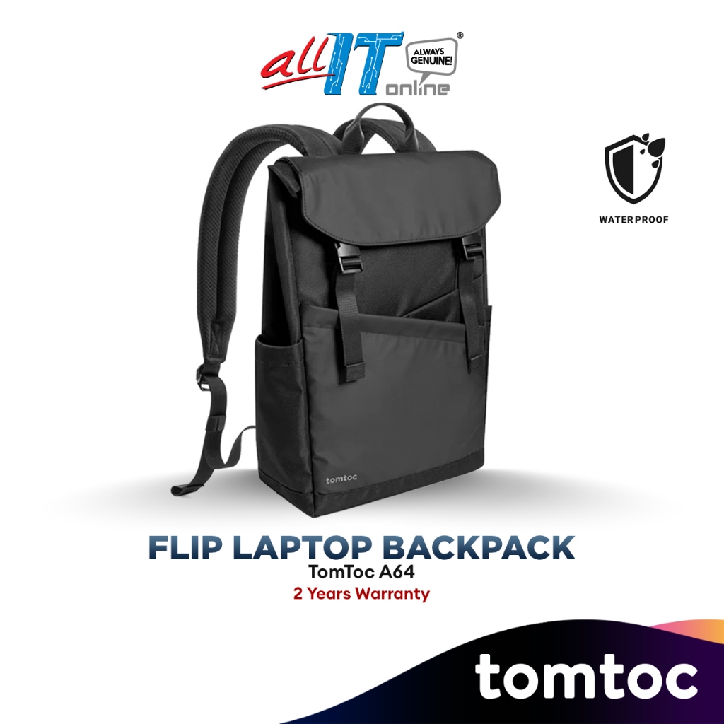 Tomtoc A64 Flap Laptop Backpack / Lightweight Water-Resistant Laptop ...