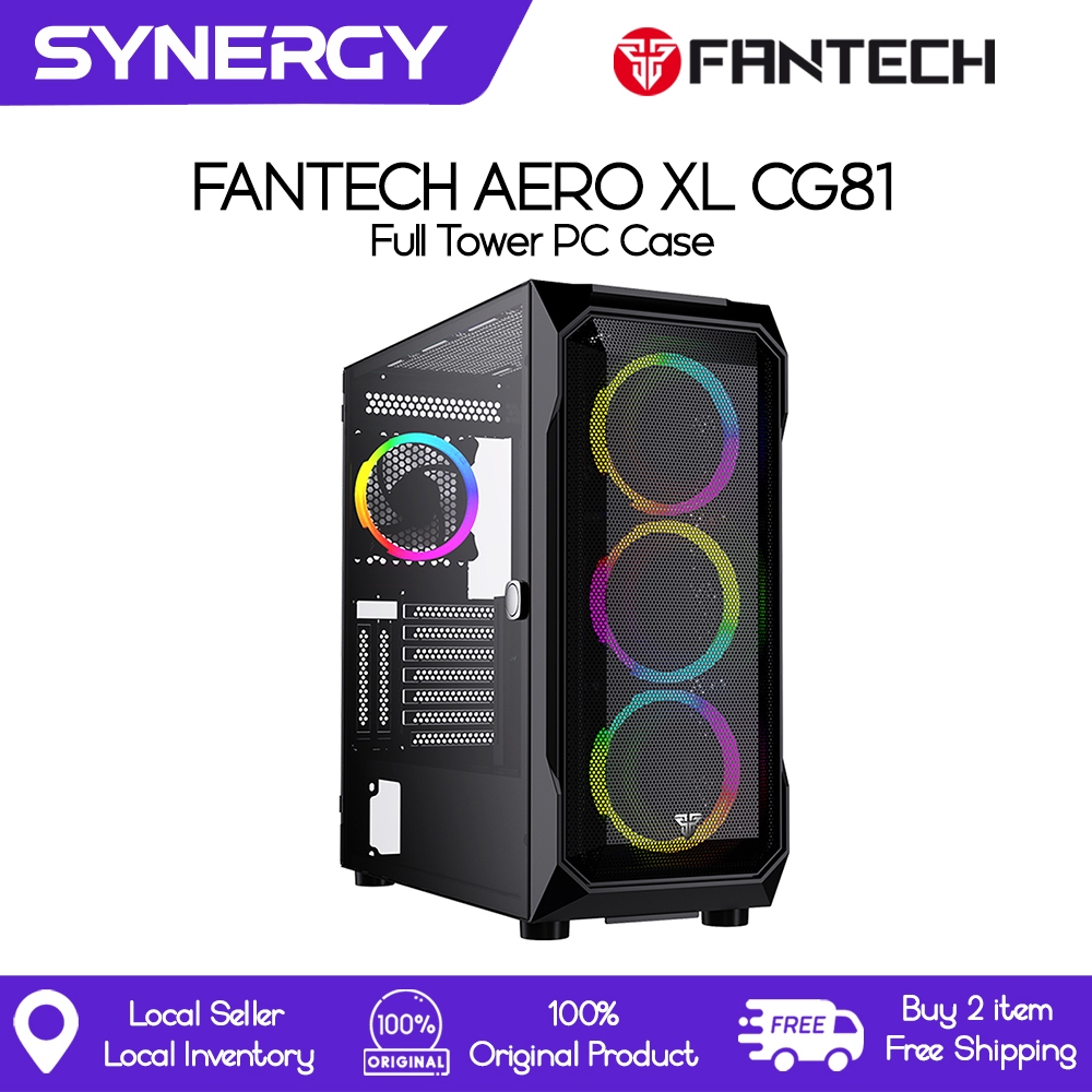 Fantech Desktop Case Aero XL CG81 RGB Full Tower Desktop Case | Shopee ...