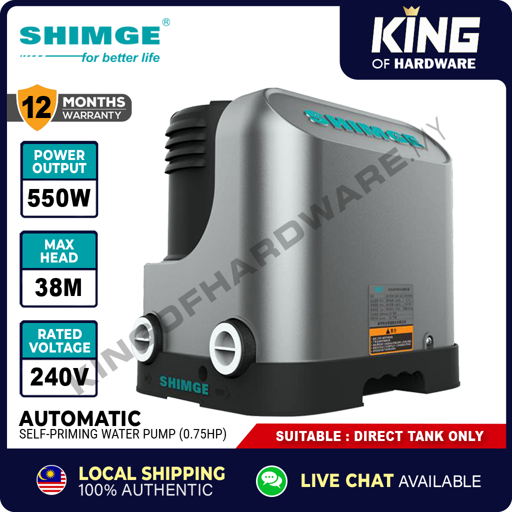(Free Shipping) SHIMGE Automatic Self-Priming Pump 0.5HP & 1HP | PZ125 ...