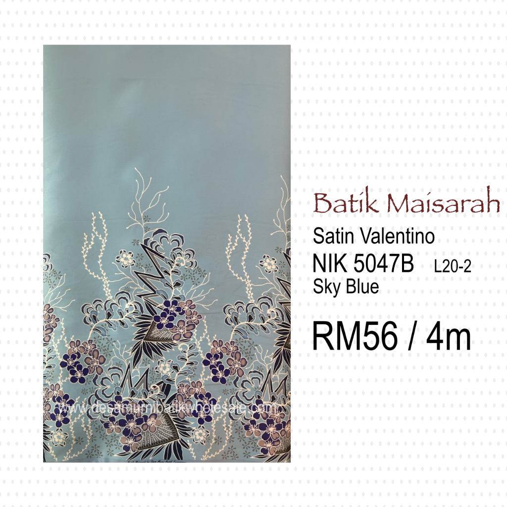 🔥🔥🔥DESA MURNI BATIK - BATIK MAISARAH NIK 5047 L20🔥🔥🔥 | Shopee Malaysia