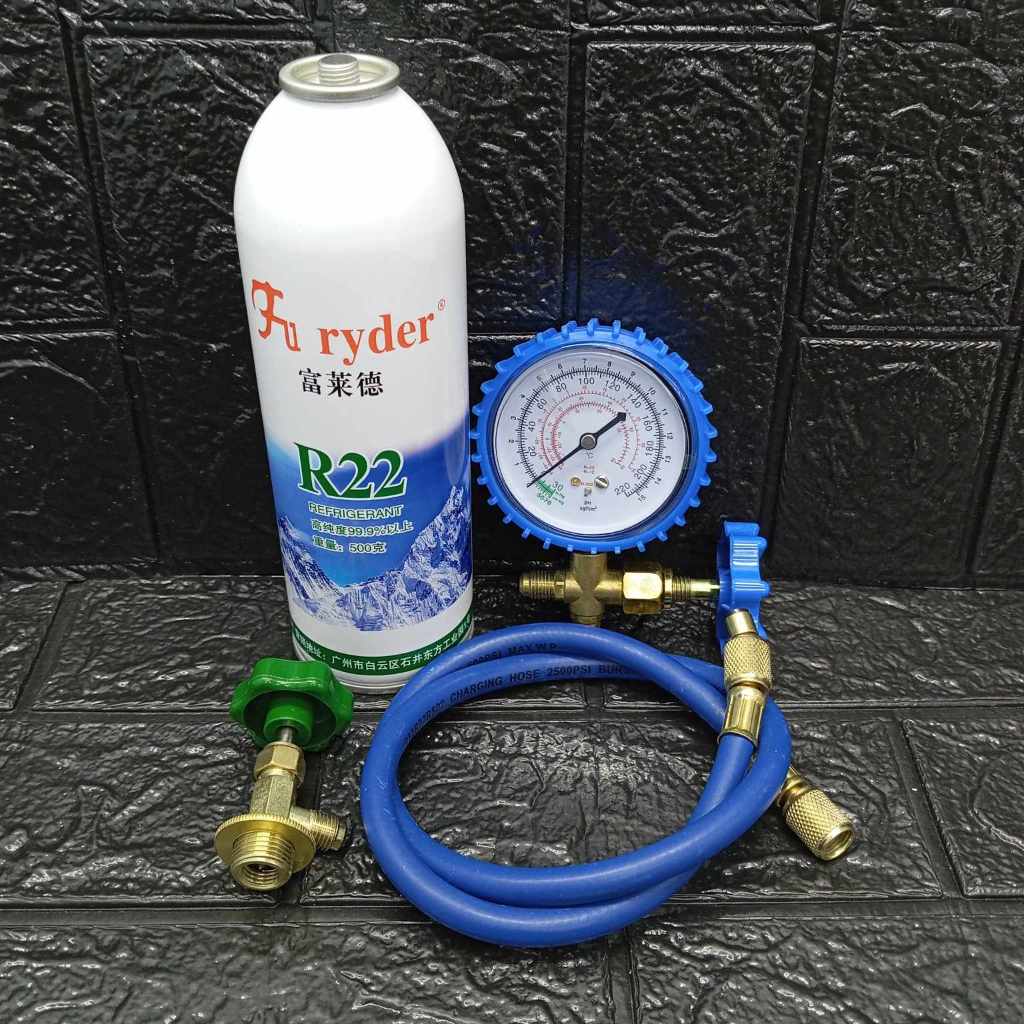 ⚡️SHOCKING SALE⚡️FULL SET/BASIC SET GAS R22/ R410A/ R32/ R600A/ R134A REFIL GAS AIRCOND RUMAH ...