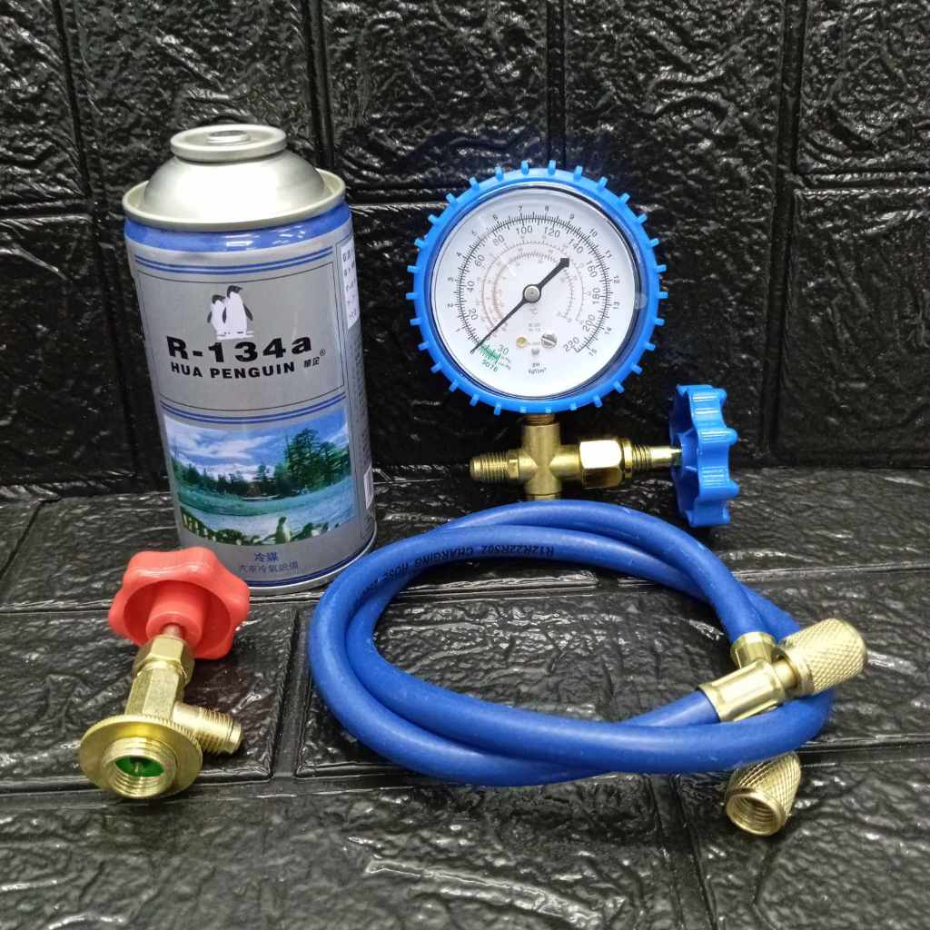 ⚡️SHOCKING SALE⚡️FULL SET/BASIC SET GAS R22/ R410A/ R32/ R600A/ R134A REFIL GAS AIRCOND RUMAH ...