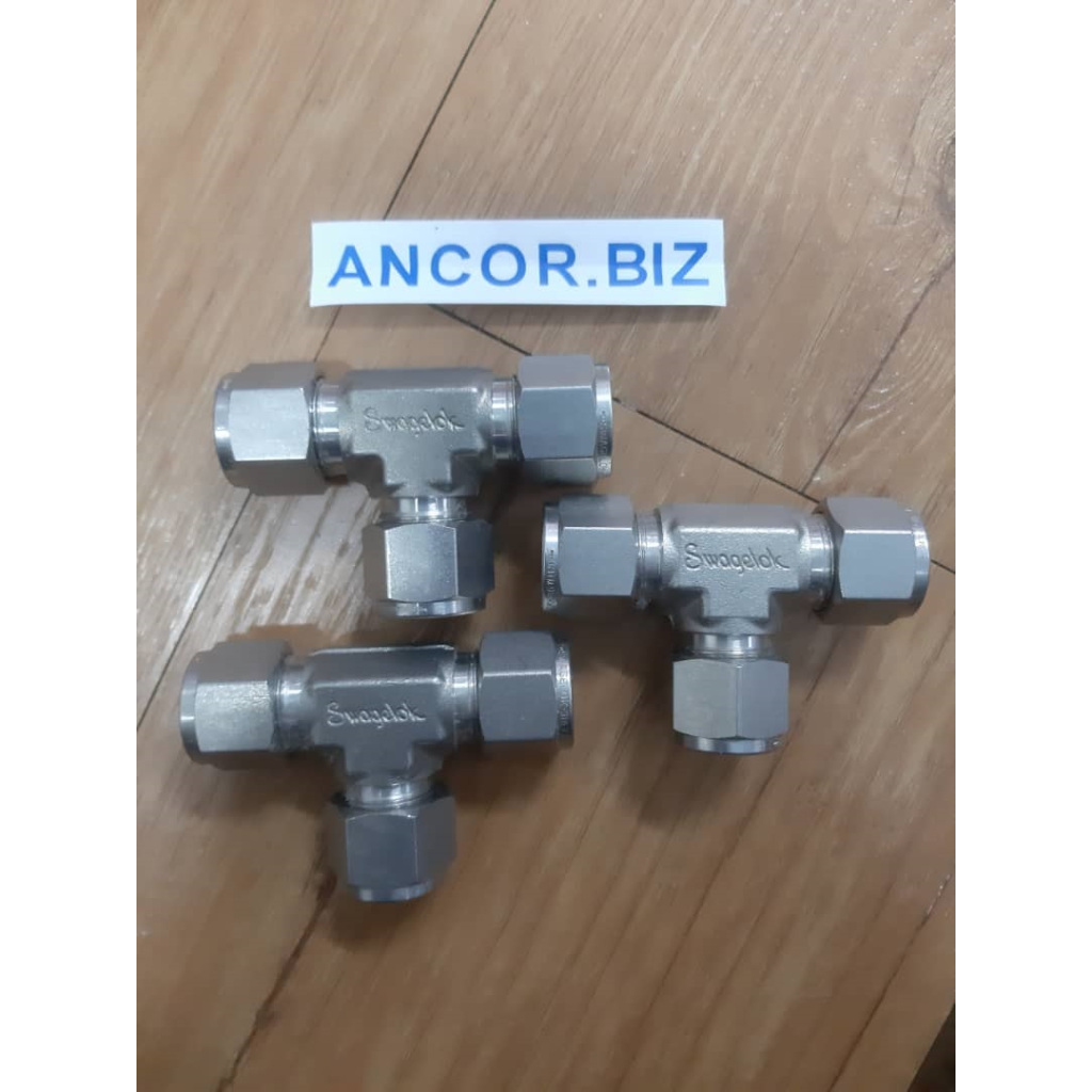 SS-810-3 Swagelok Stainless Steel Tube Fitting, Union Tee, 1/2 in. Tube ...