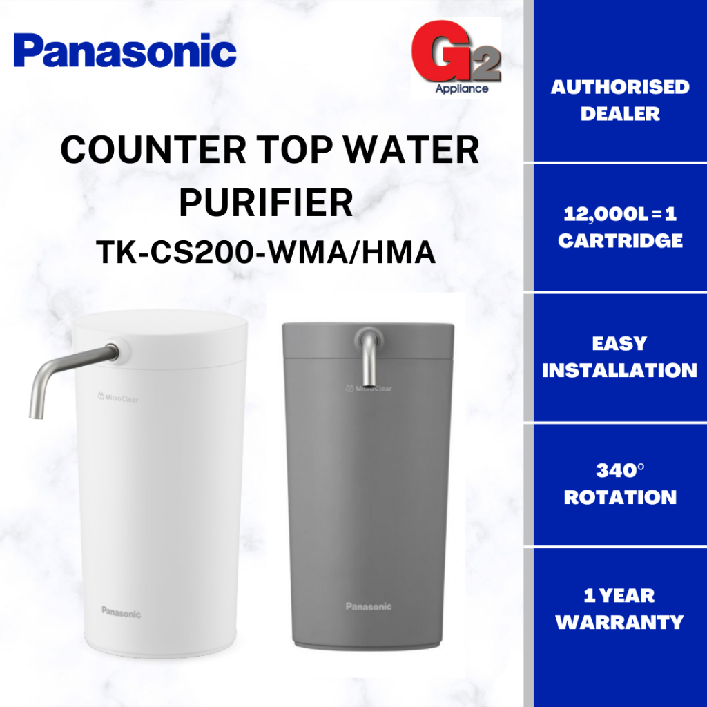 Panasonic [Authorised Dealer] Counter Top Water Purifier TK-CS200-WMA ...