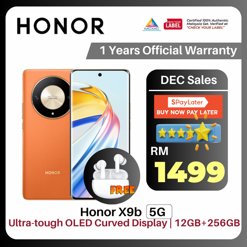 HONOR X9b 5G Smartphone | 12GB + 256GB ROM | 108MP Ultra Clear Camera | Snapdragon 6 Gen 1 ...