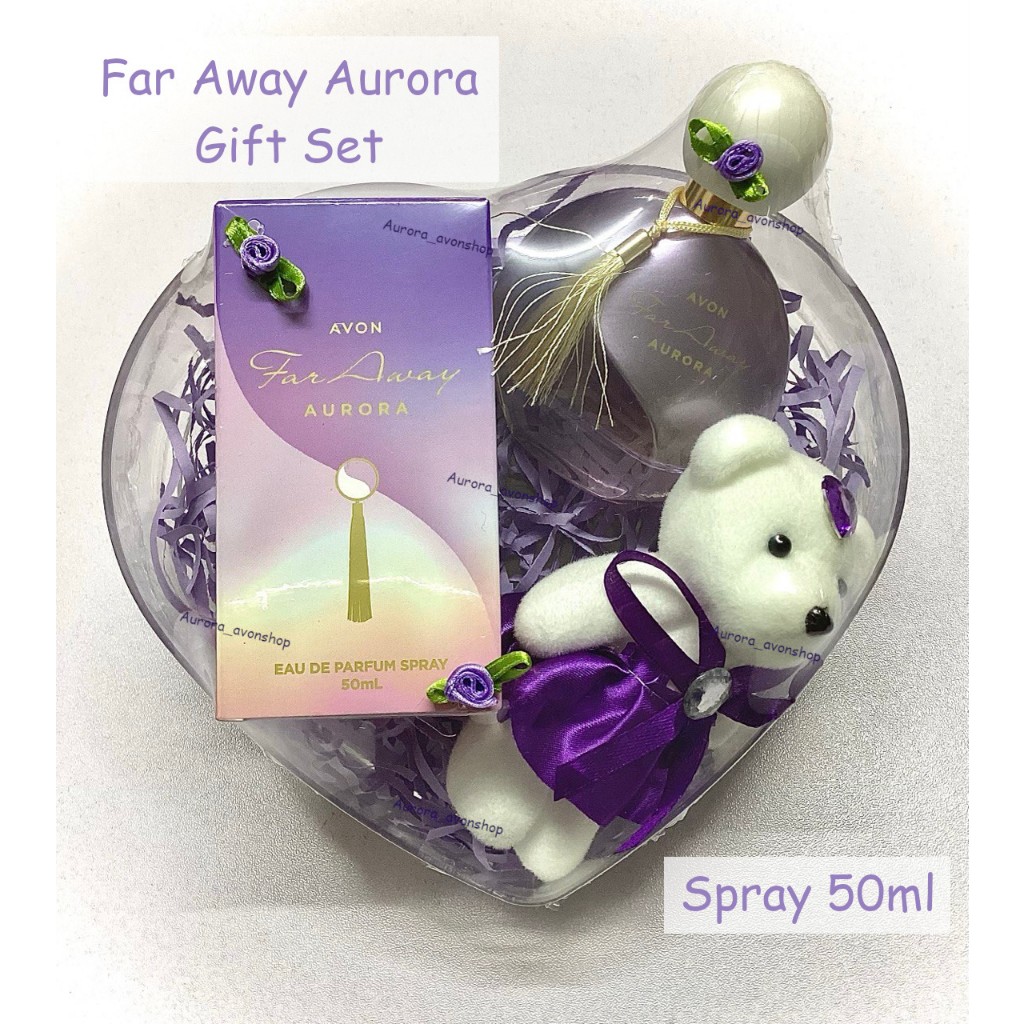 🎁Avon Far Away Aurora Spray 50ml Gift Set🎁 | Shopee Malaysia
